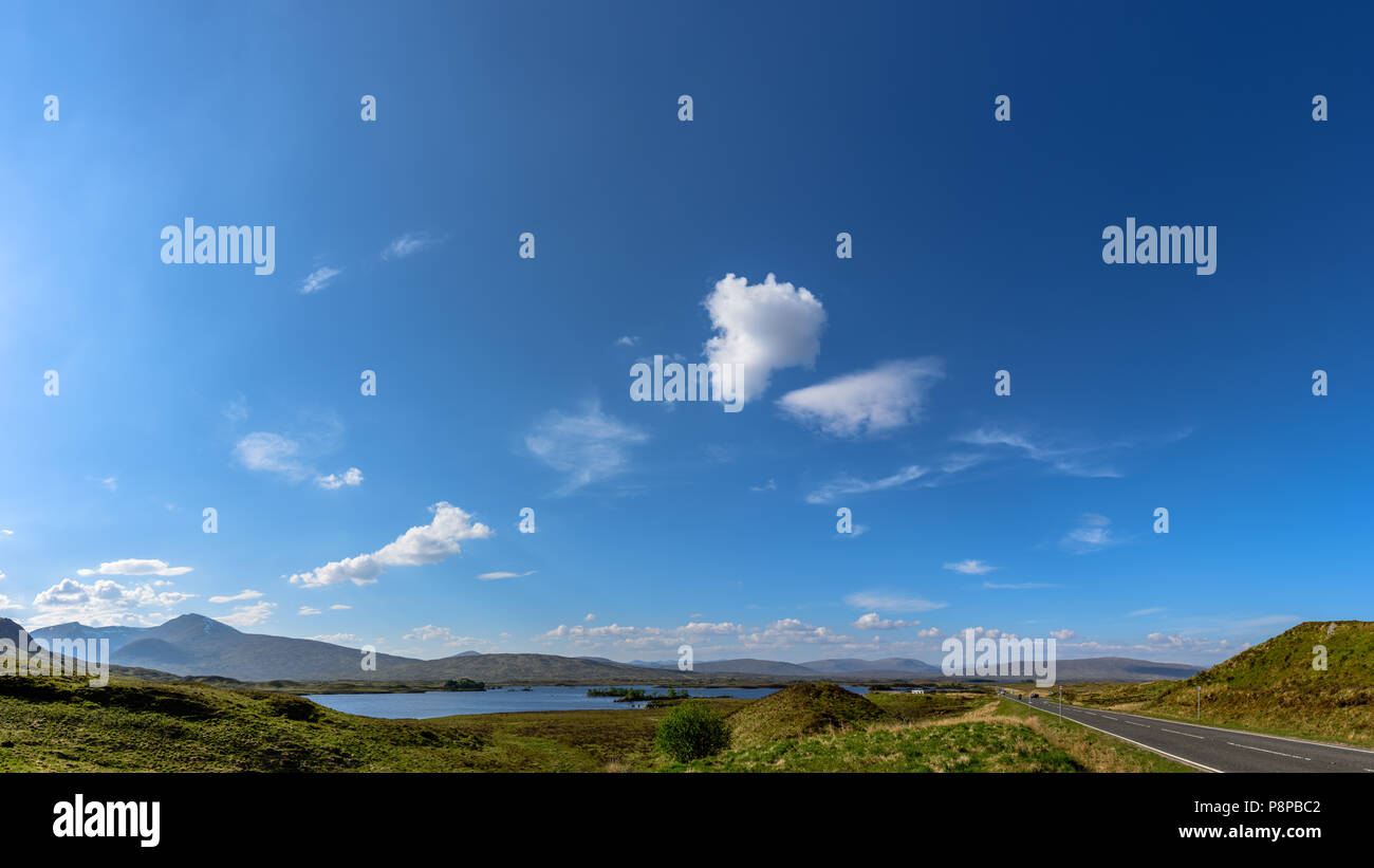 Scottish landscape. mountains and beautiful sky above Scotland Stock ...
