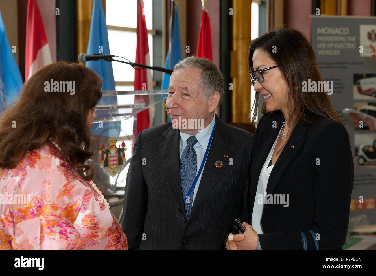 New York, United States. 12th July, 2018. Ambassador Isabelle Picco ...