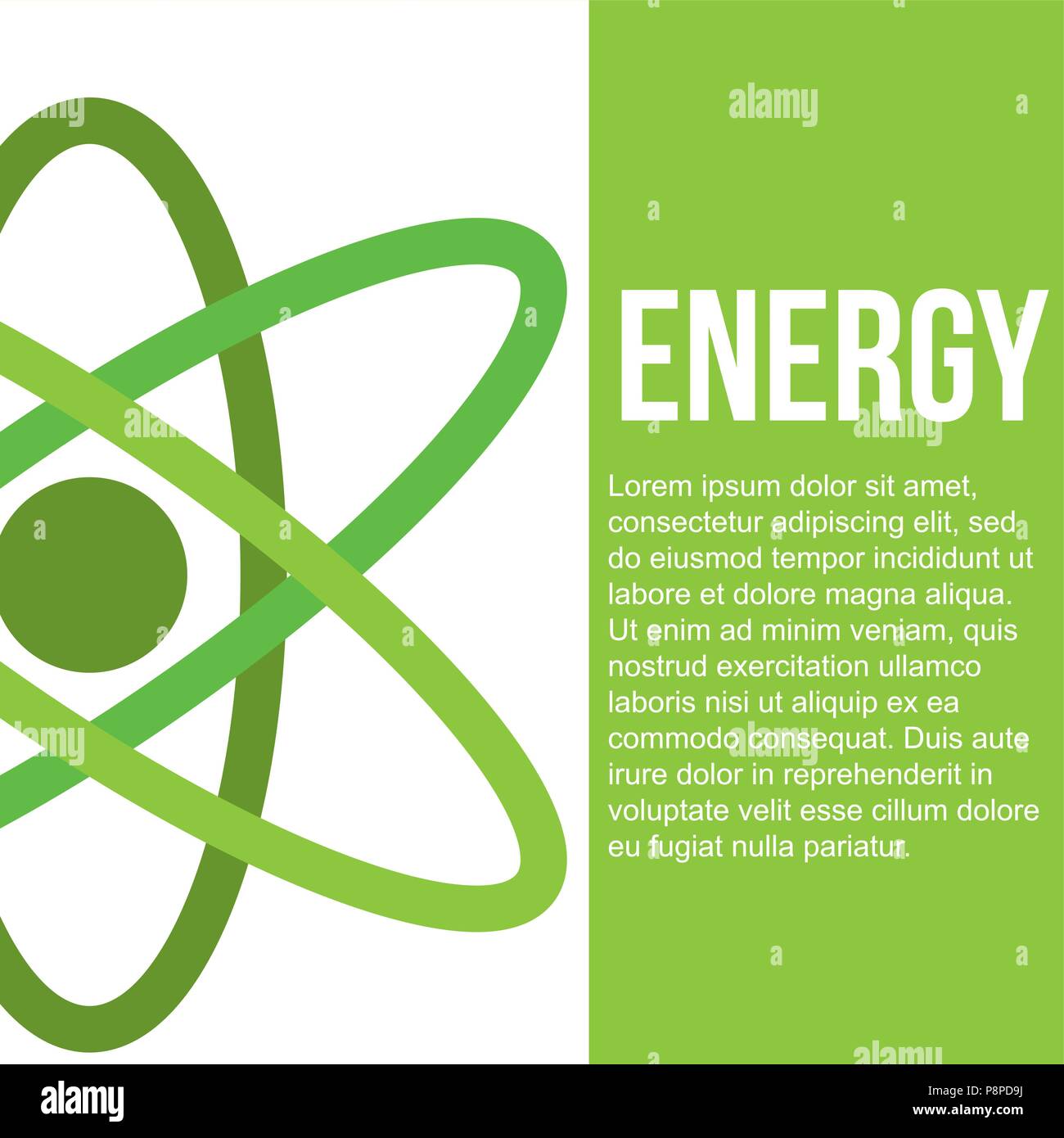 atom molecule energy science natural vector illustration Stock Vector ...