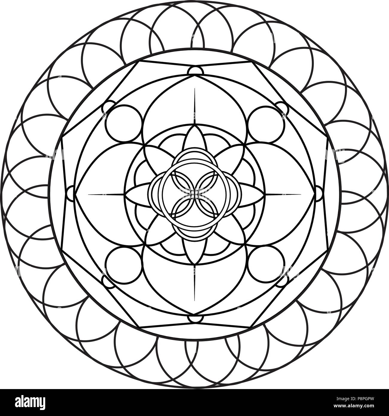 abstract cute mandala Stock Vector Image & Art - Alamy