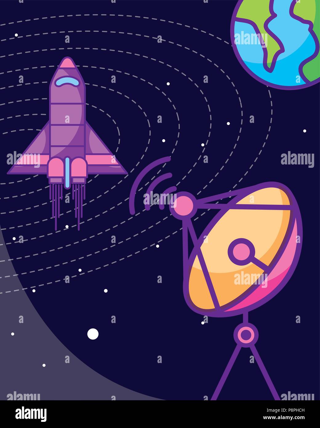 Vintage cosmic world retro vintage hi-res stock photography and images ...