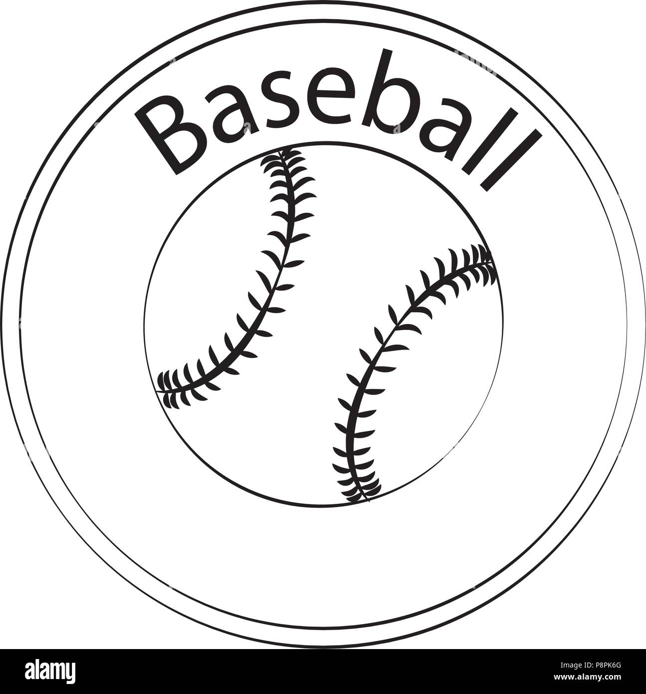 Abstract baseball label Stock Vector Image & Art - Alamy