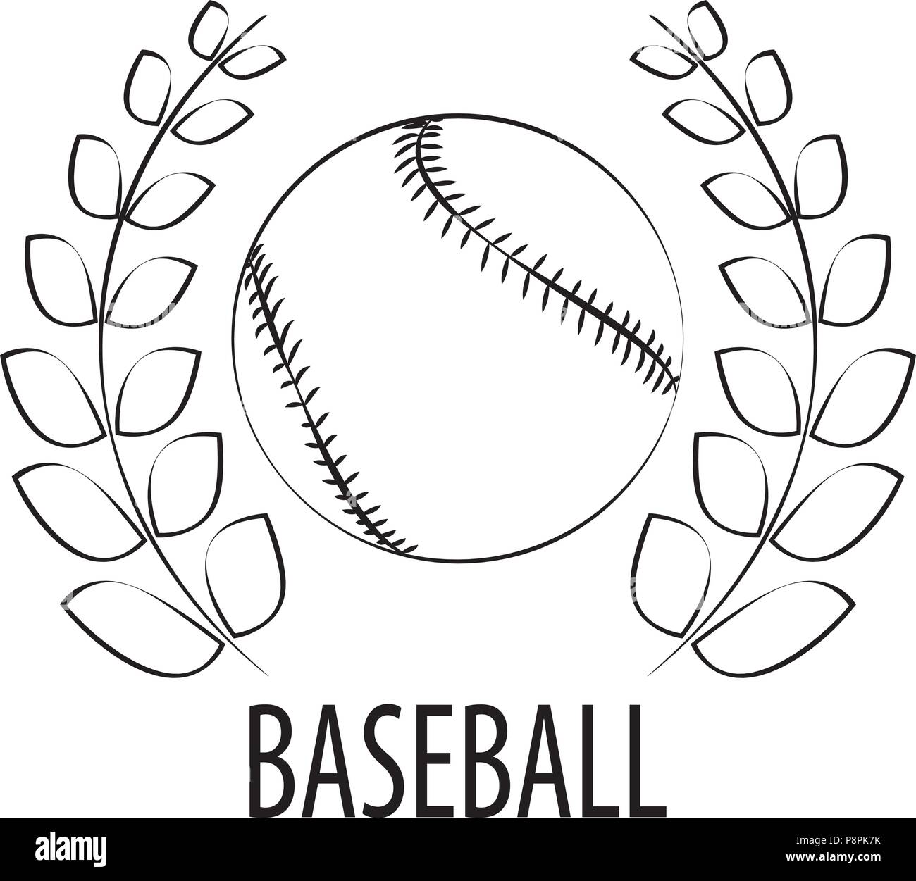 Abstract baseball label Stock Vector Image & Art - Alamy