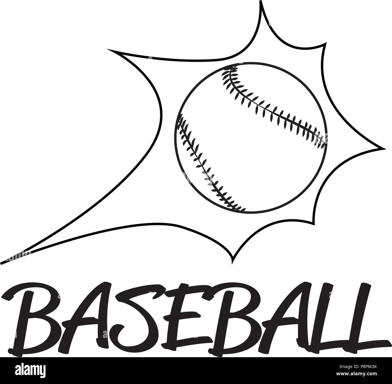 Abstract baseball label Stock Vector Image & Art - Alamy