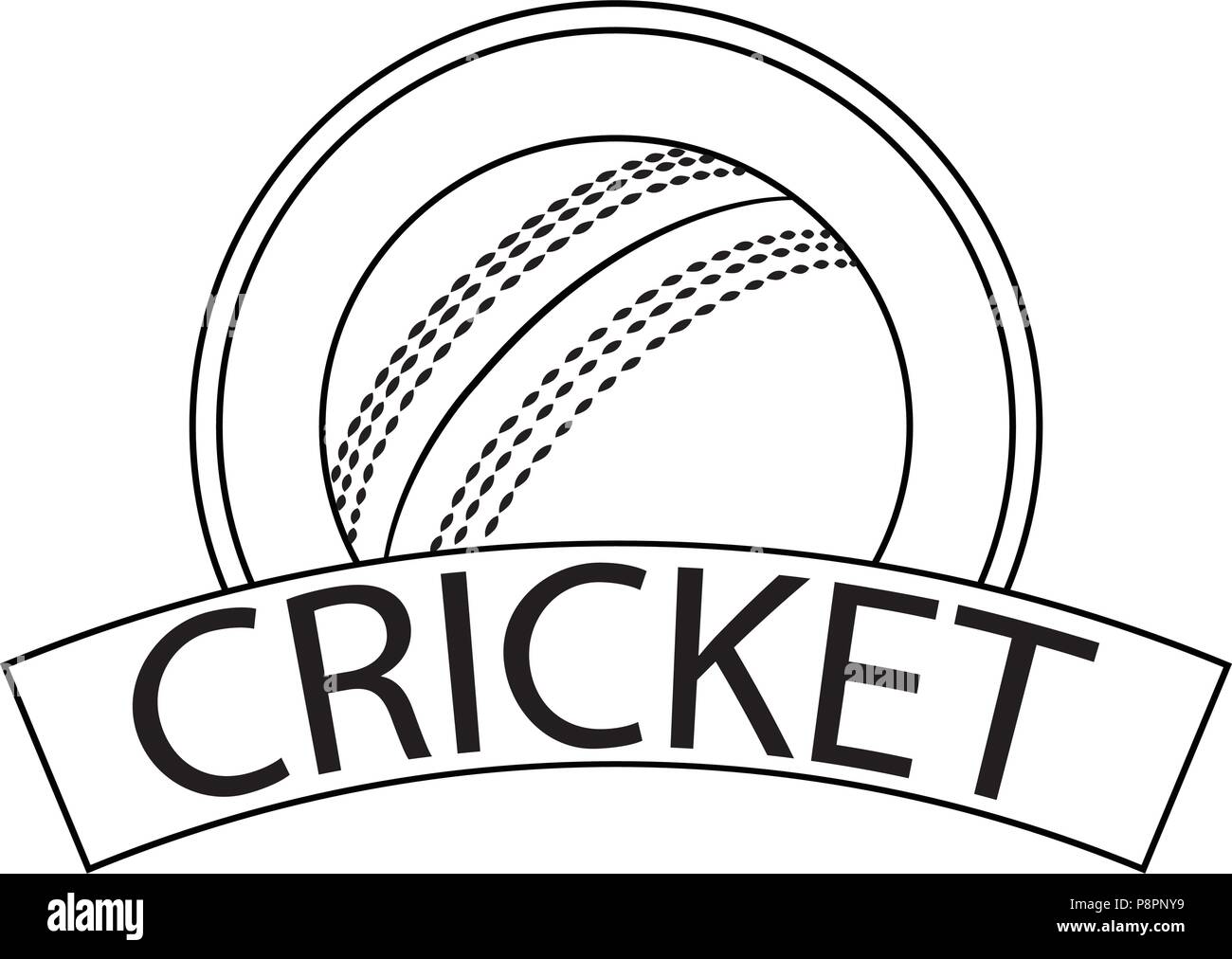 Abstract Cricket Label Stock Vector Image & Art - Alamy