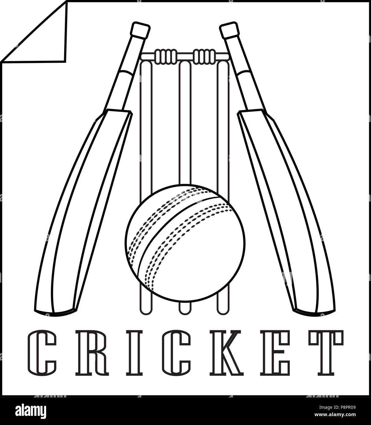 Abstract Cricket Label Stock Vector Image & Art - Alamy