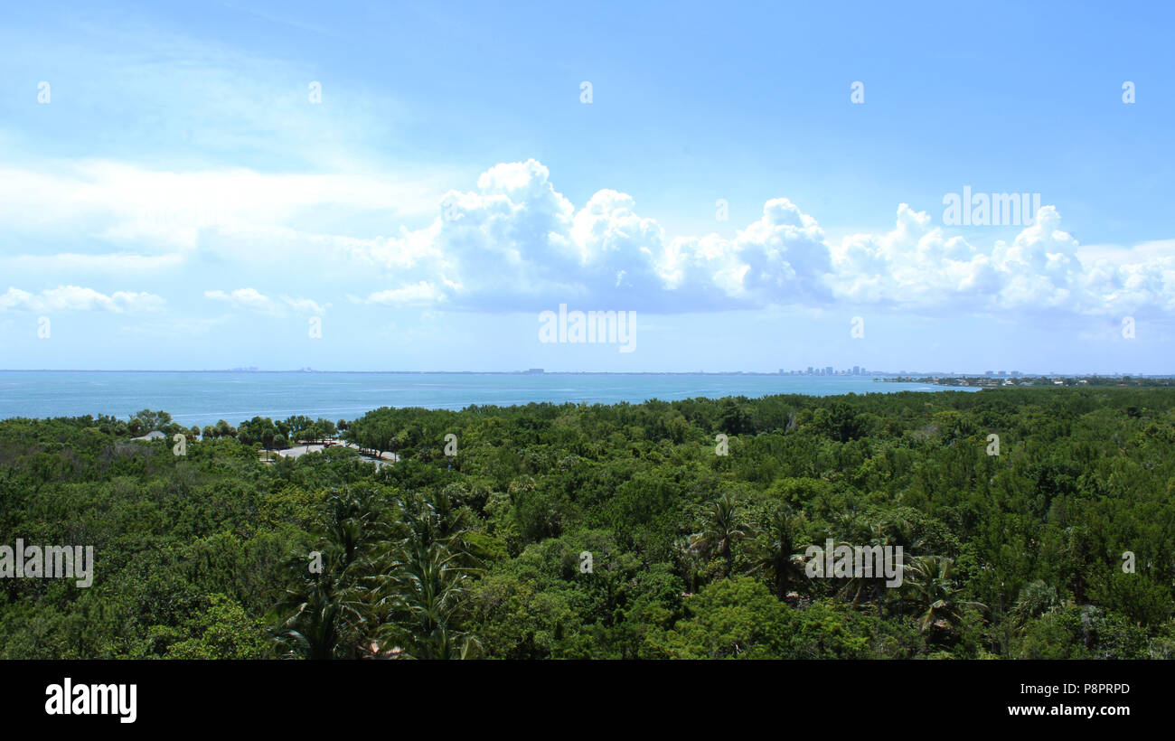 Florida horizon from top of lighthouse Stock Photo - Alamy