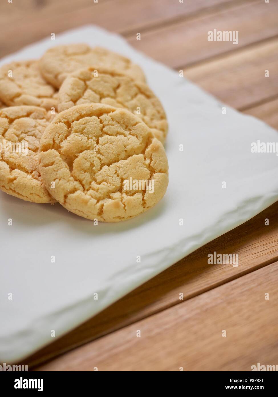 Butter cookies, sweets, round Stock Photo - Alamy