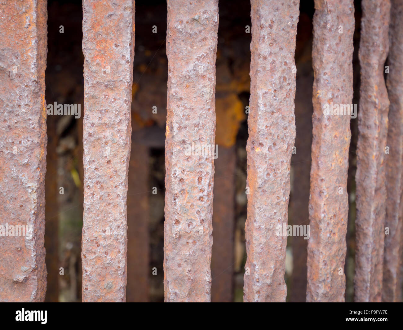 Red rust from old pump Stock Photo - Alamy