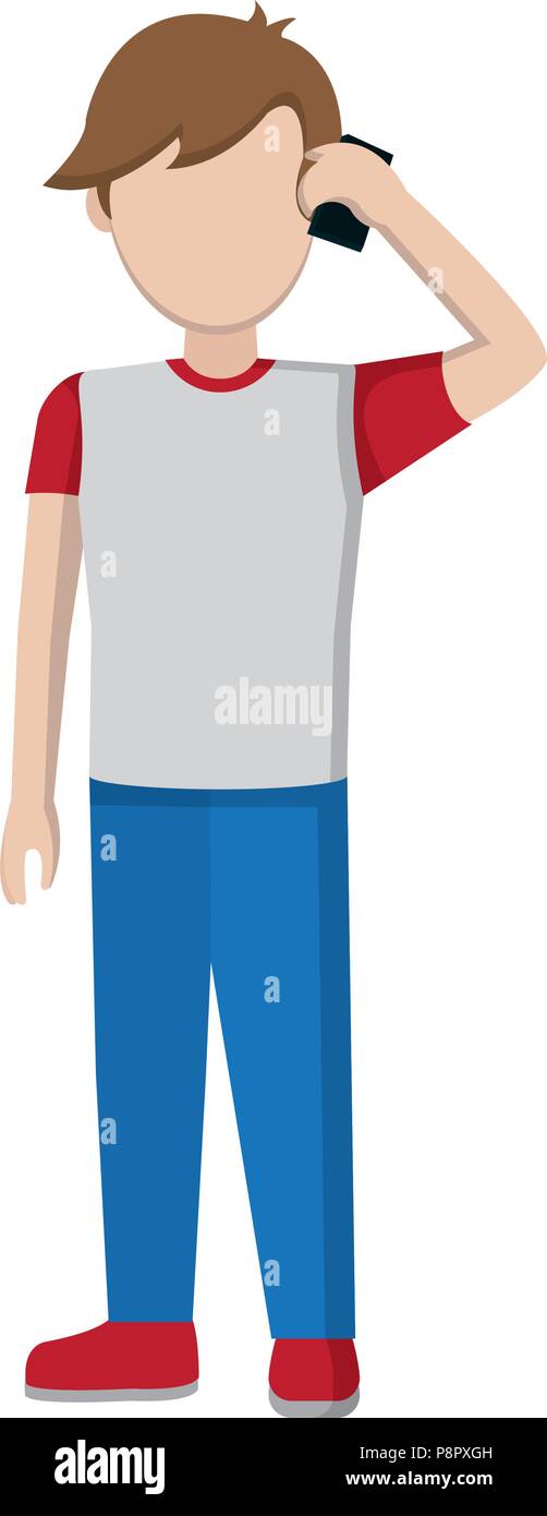 Boy Calling Clipart
