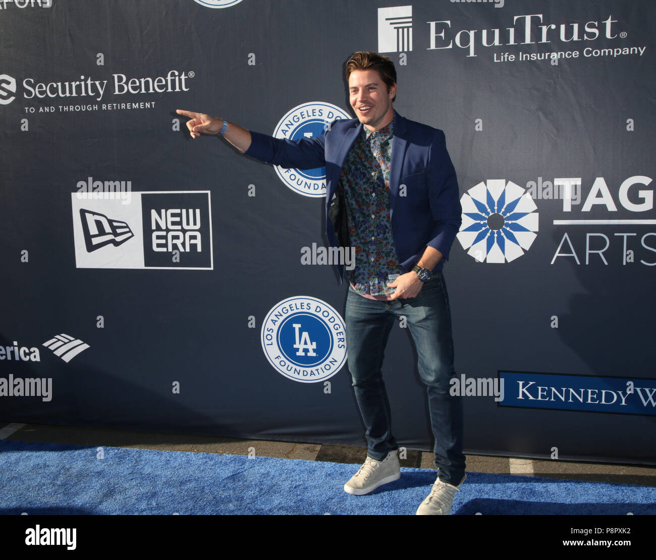Celebrities attend the 4th Annual Los Angeles Dodgers Foundation Blue ...