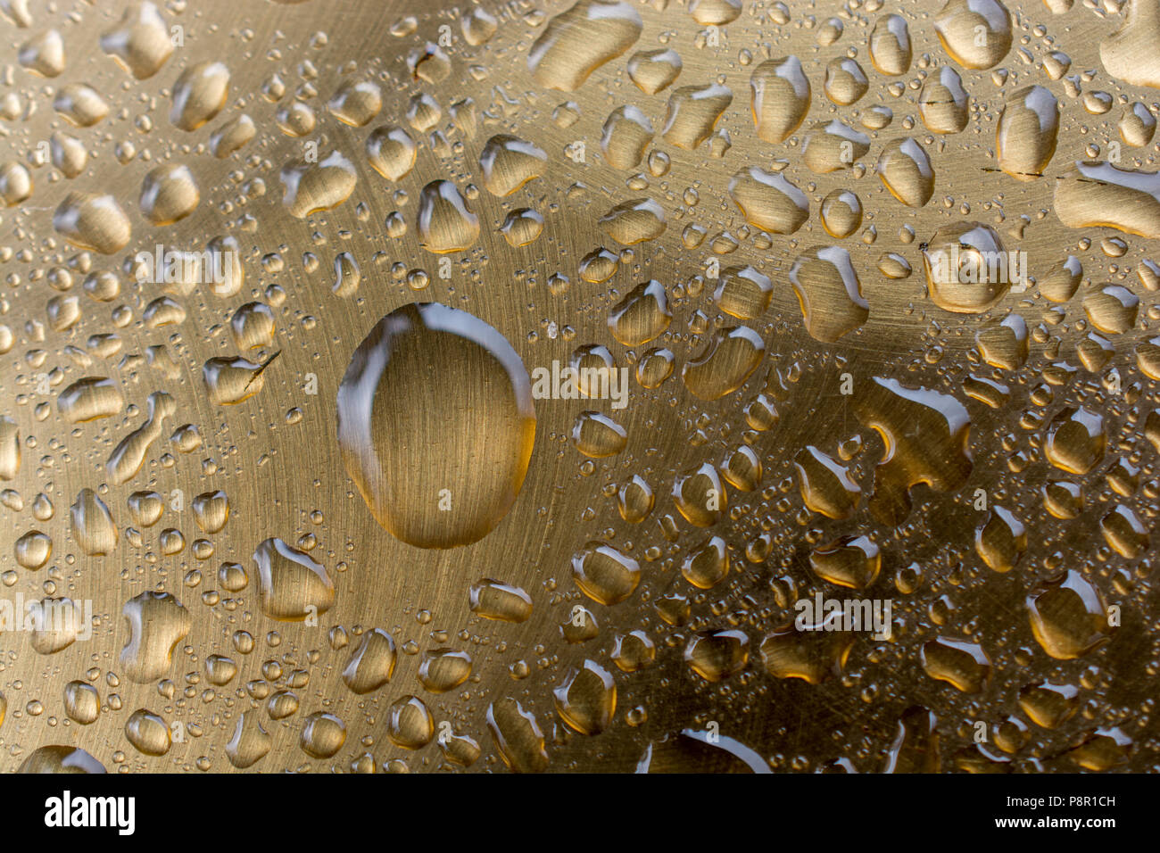 Background covered with water drops in close-up view Stock Photo - Alamy