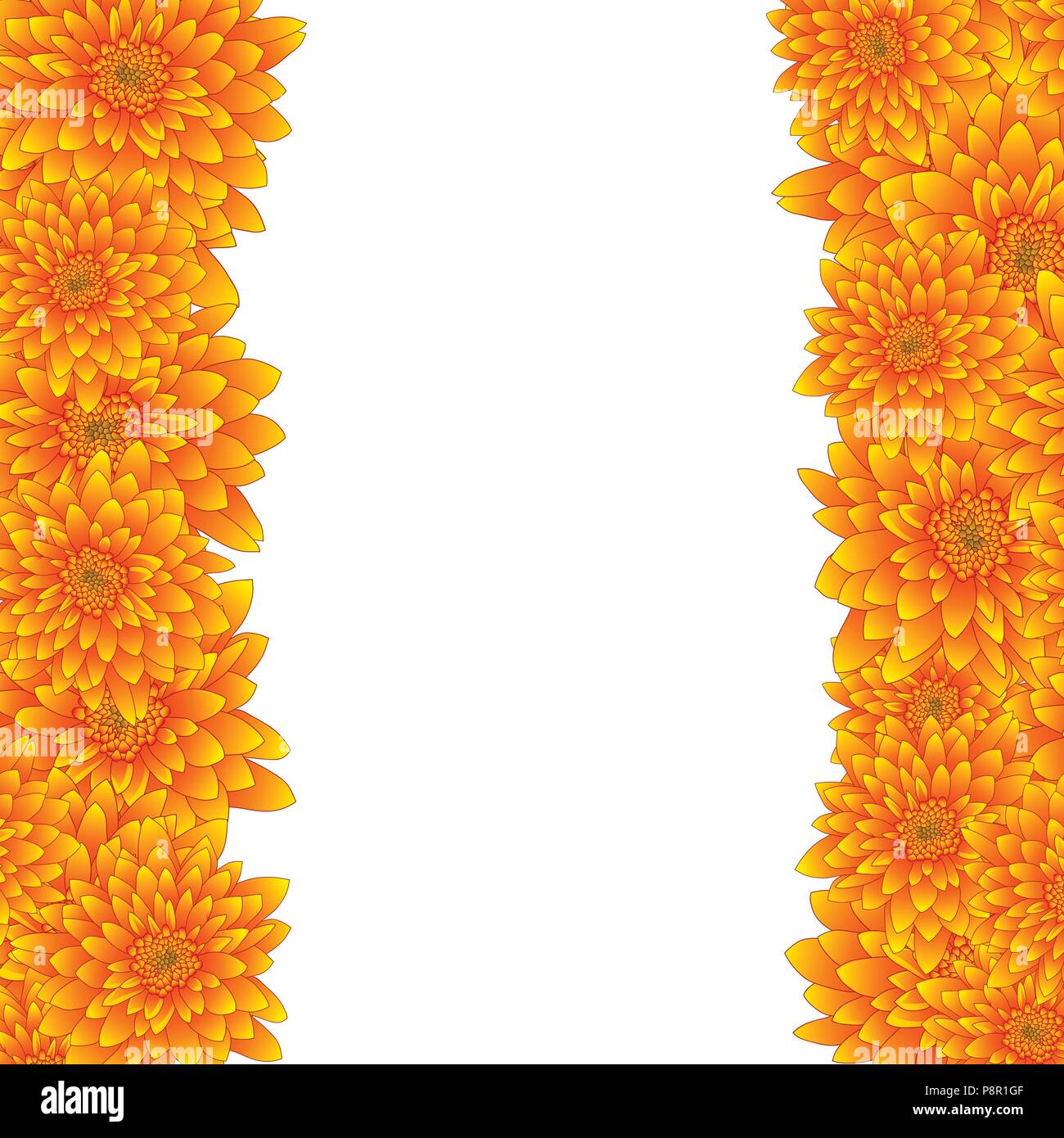 Orange mum Stock Vector Images - Alamy