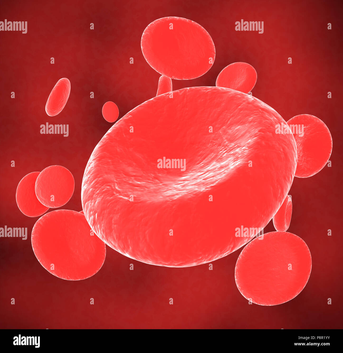 Red blood cells. 3d render Stock Photo - Alamy