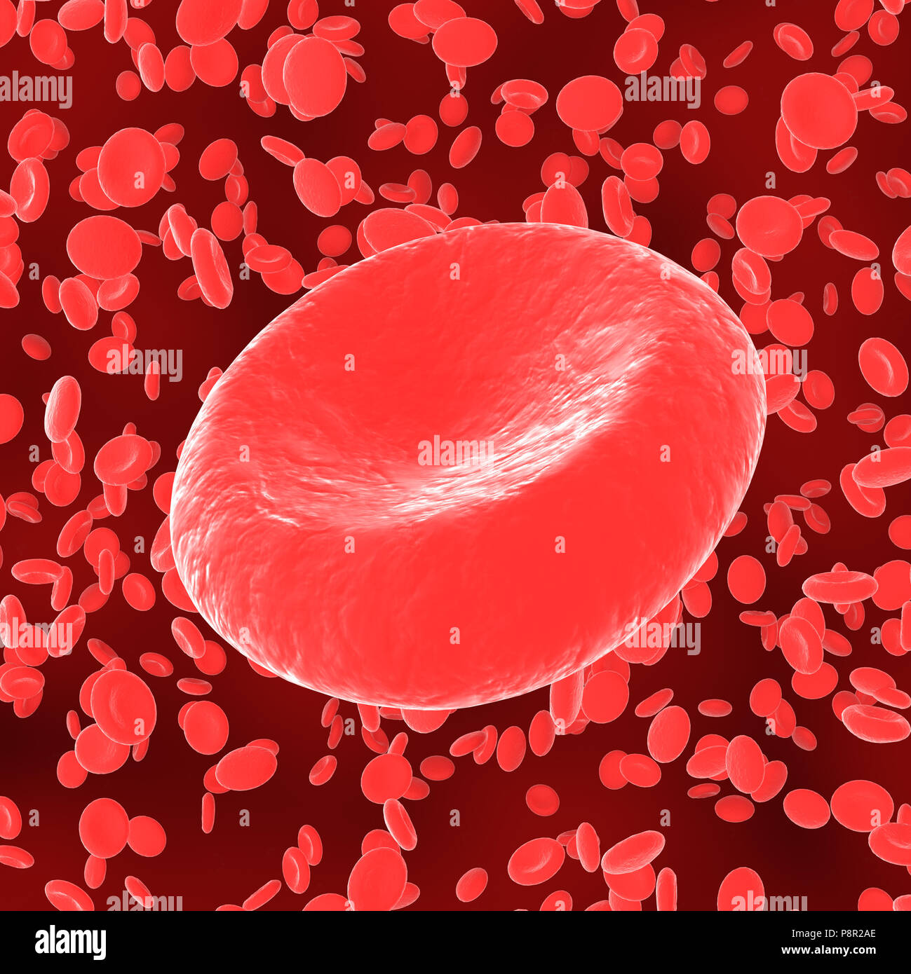 Red blood cells. 3d render Stock Photo - Alamy