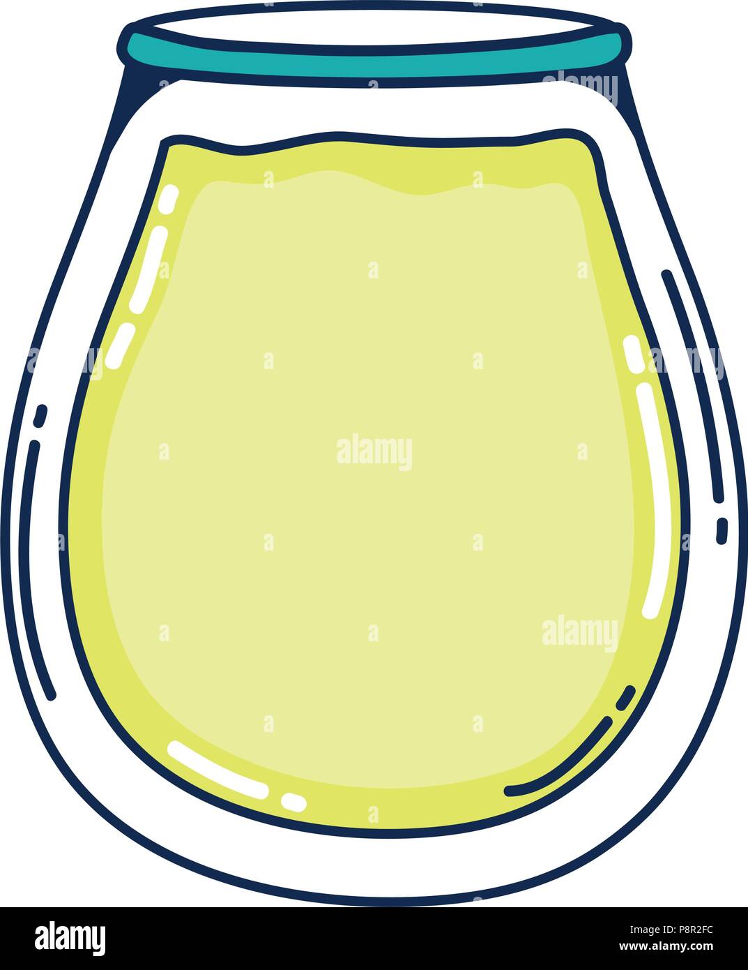 fresh healthy juice in the crystal jar vector illustration Stock Vector ...