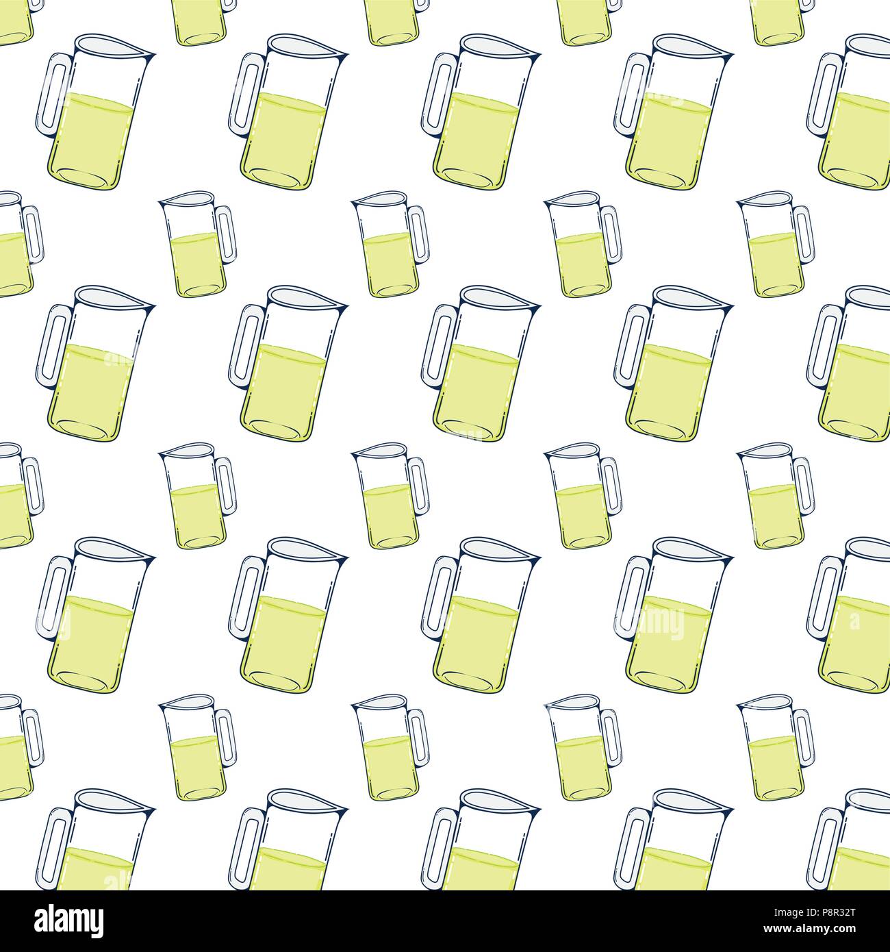 delicious juice in the crystal jar background vector illustration Stock ...