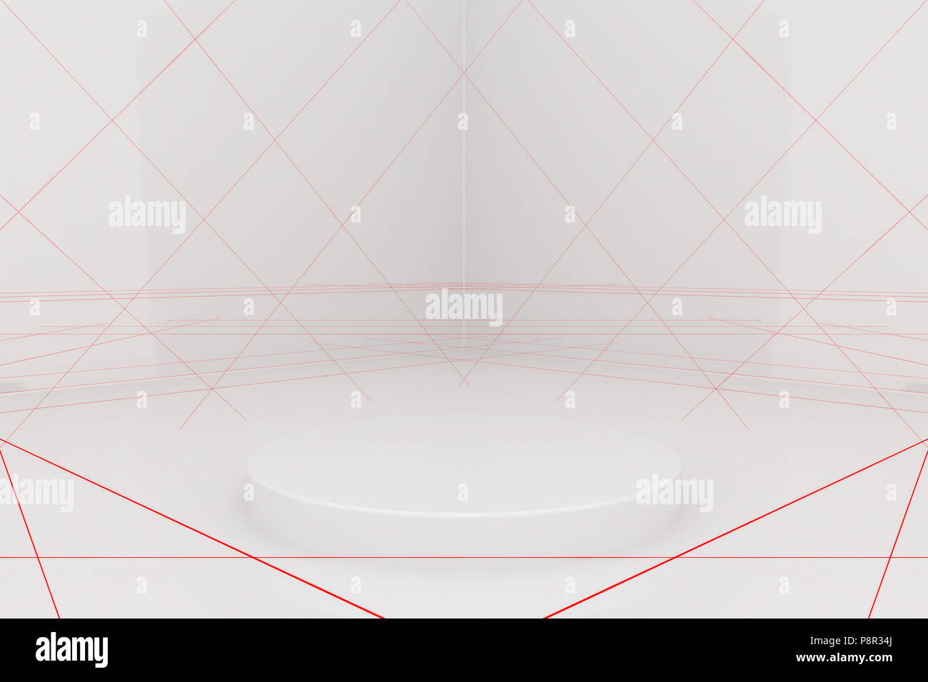 White room with laser security system, 3d rendering Stock Photo - Alamy