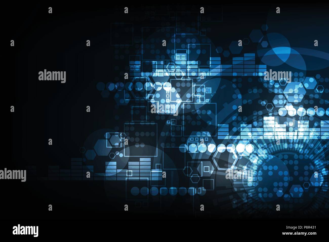 Vector background in the concept of technology Stock Vector Image & Art ...