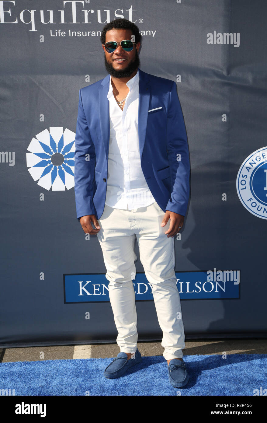 Celebrities attend the 4th Annual Los Angeles Dodgers Foundation Blue ...