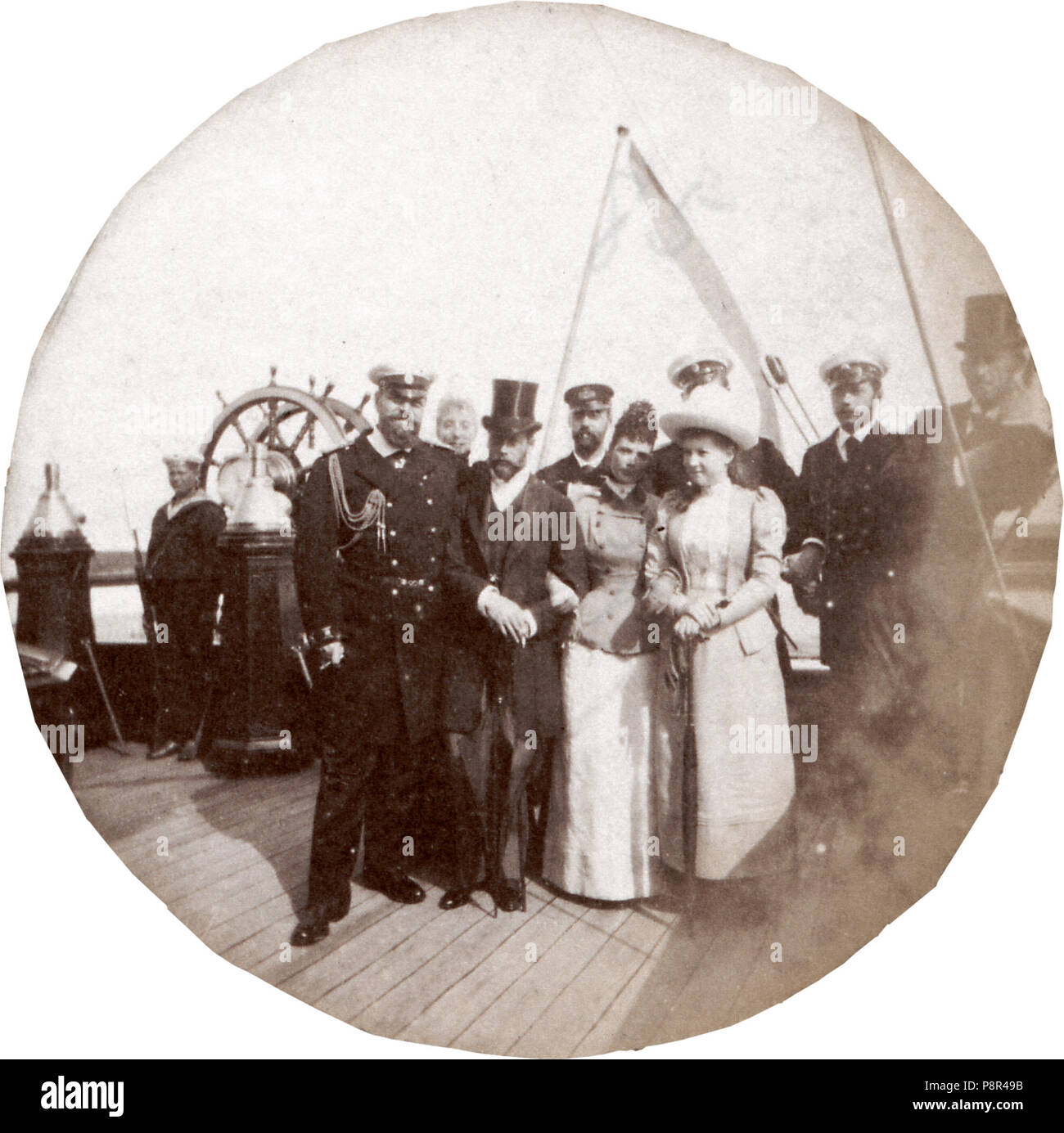 563 Tzar Alexander III and members of the Royal family Stock Photo - Alamy