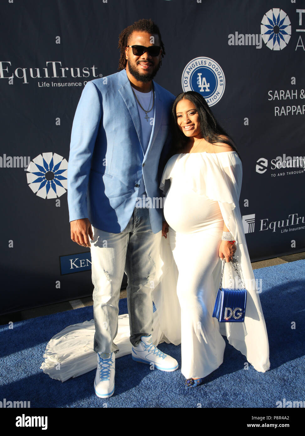 Celebrities attend the 4th Annual Los Angeles Dodgers Foundation Blue ...