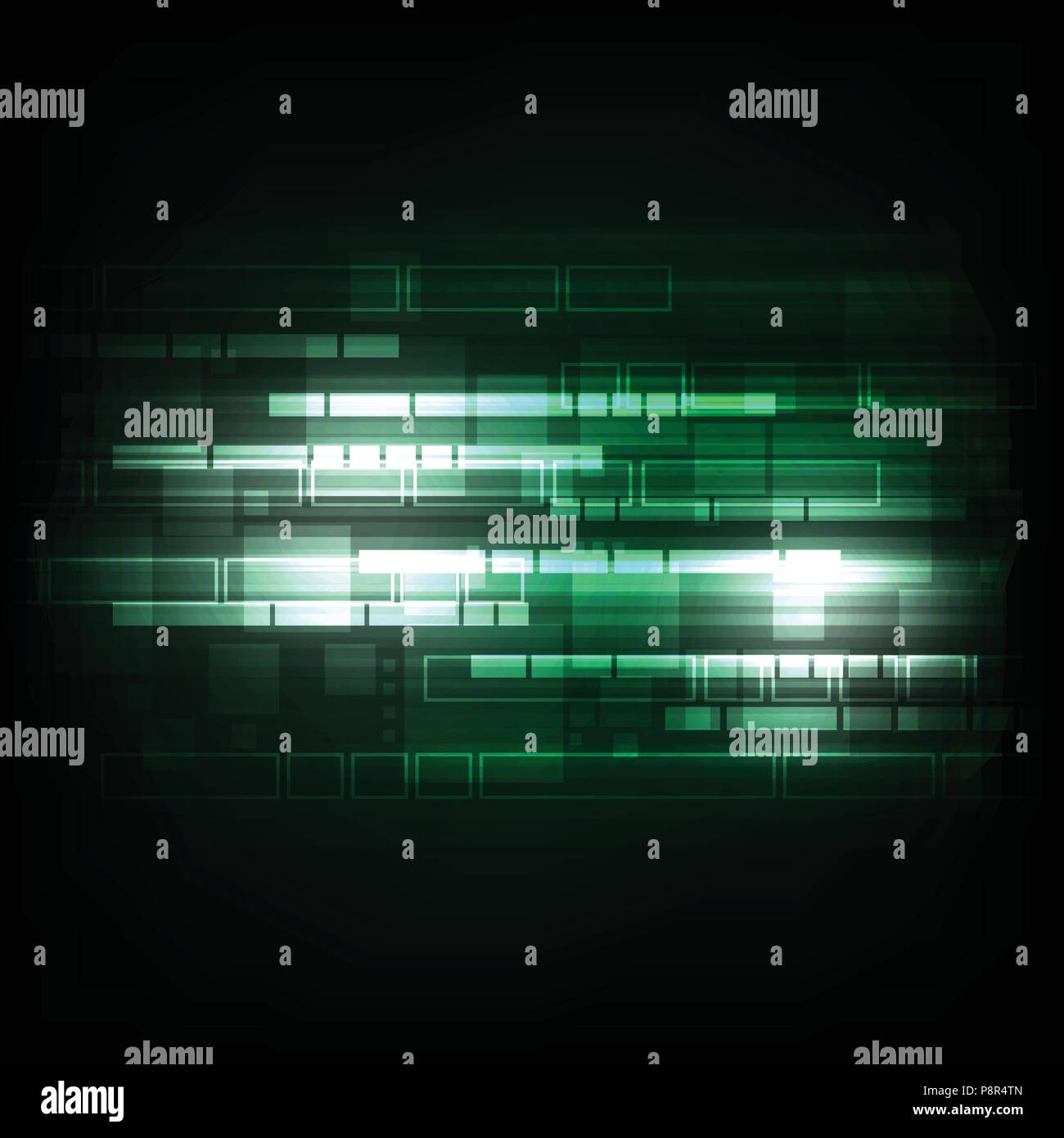 Geometry in technology concept on a dark green background Stock Vector ...