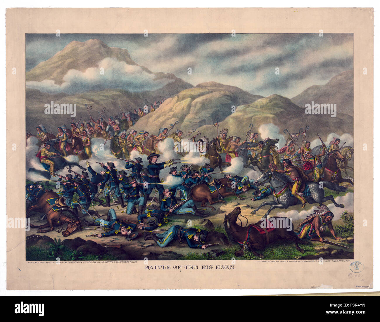 Battle of the Big Horn Stock Photo - Alamy