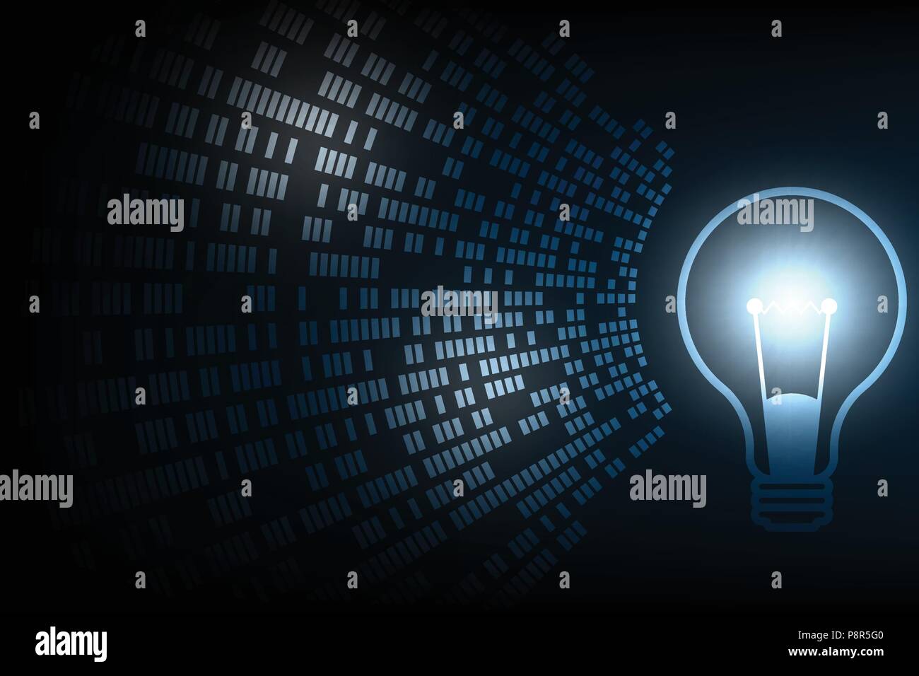 Light bulb in technology concept Stock Vector Image & Art - Alamy