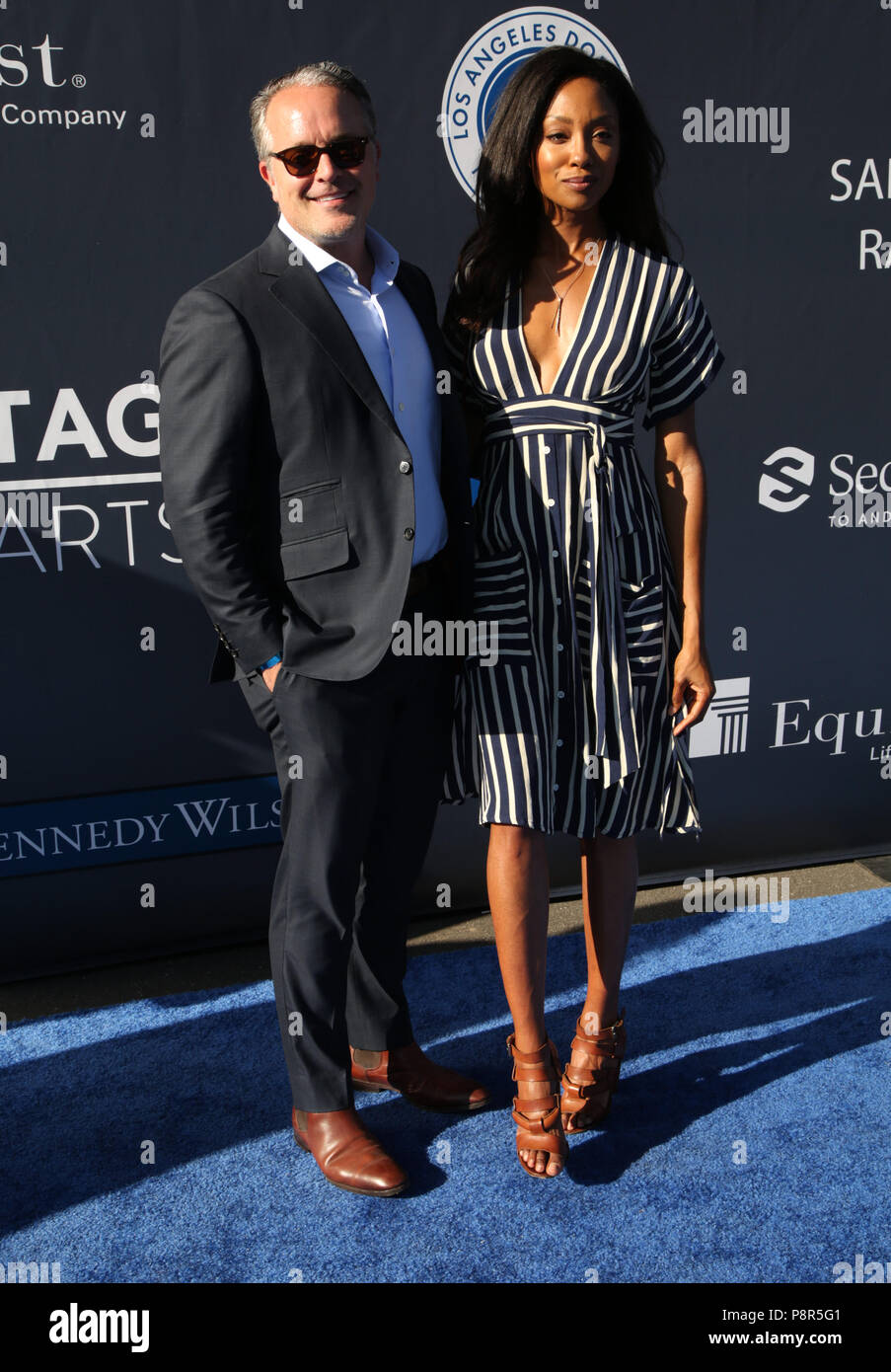 Celebrities attend the 4th Annual Los Angeles Dodgers Foundation Blue ...