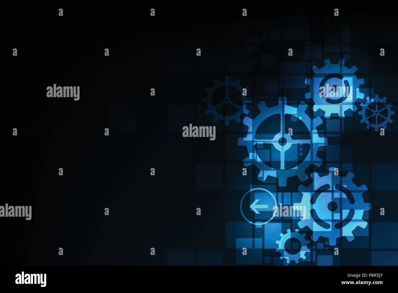 Vector abstract background technology gears concept Stock Vector Image ...