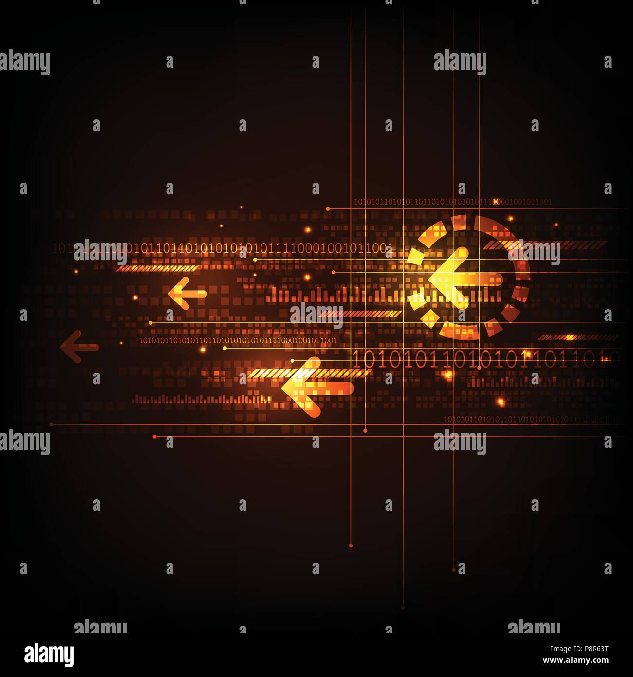 Vector abstract background technology digital design Stock Vector Image ...