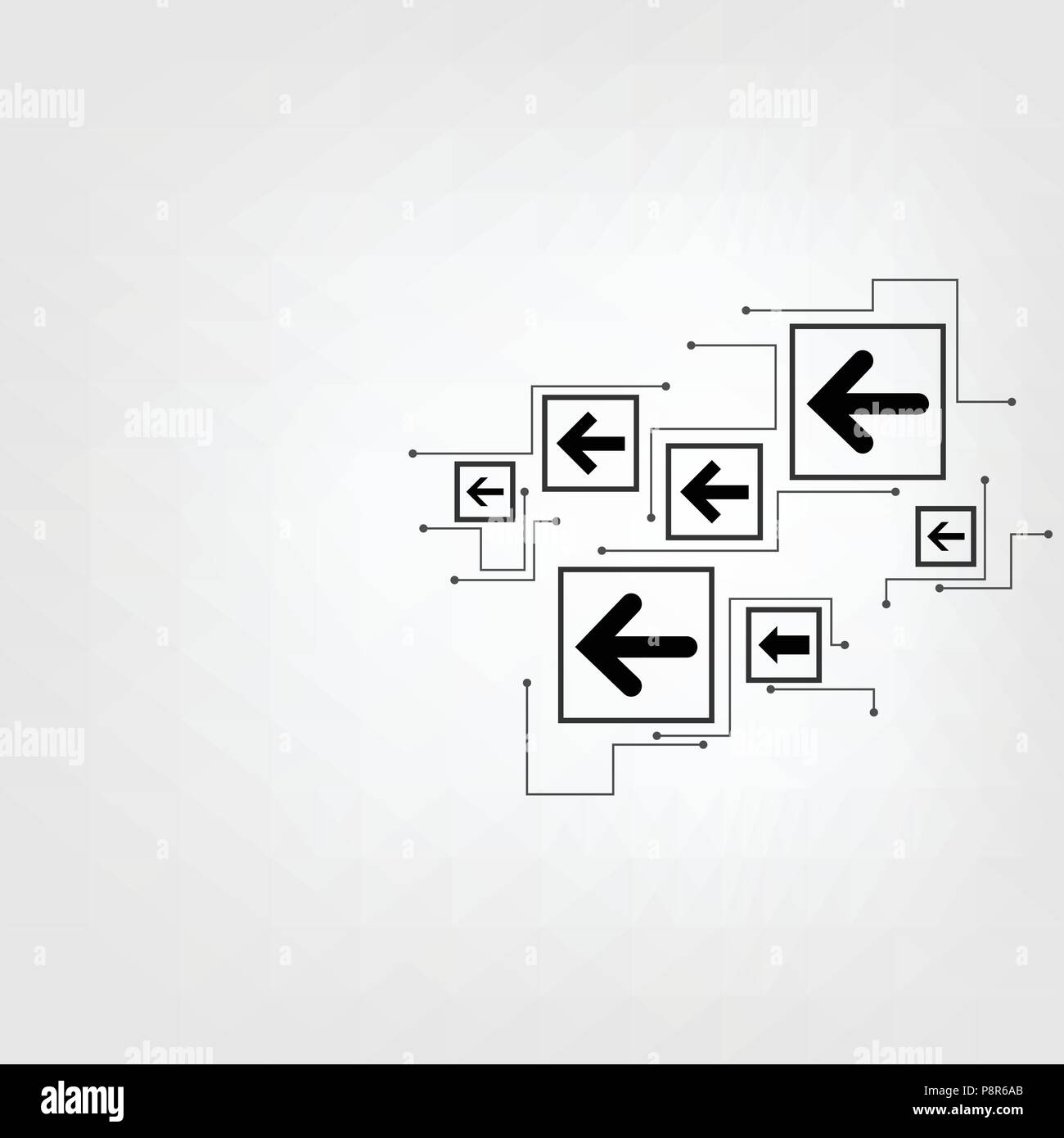 Vector technology arrows design Stock Vector Image & Art - Alamy