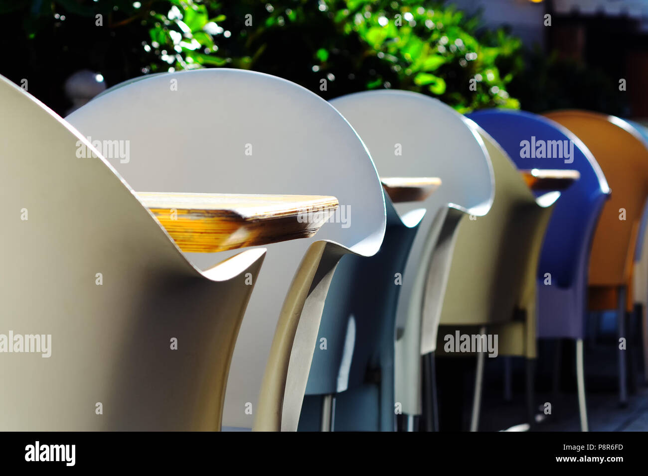 Multi colored lounge chairs hi-res stock photography and images - Alamy