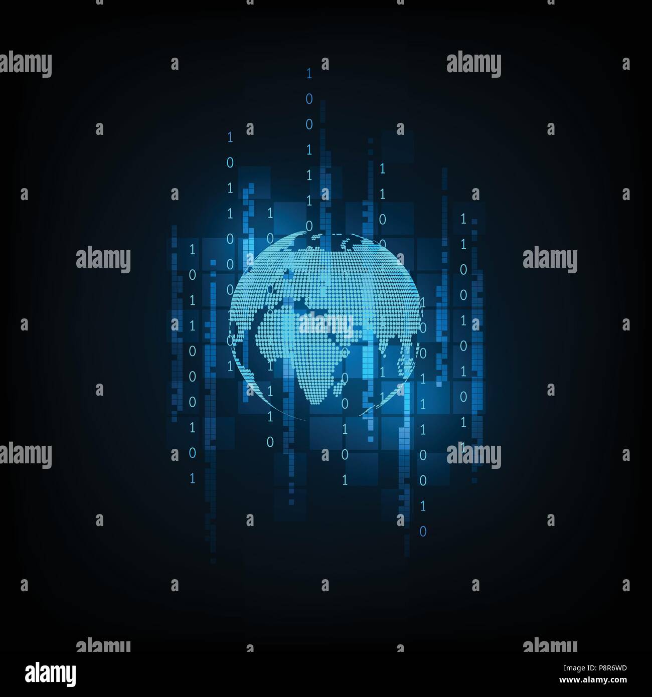 Digital world design Stock Vector Images - Alamy