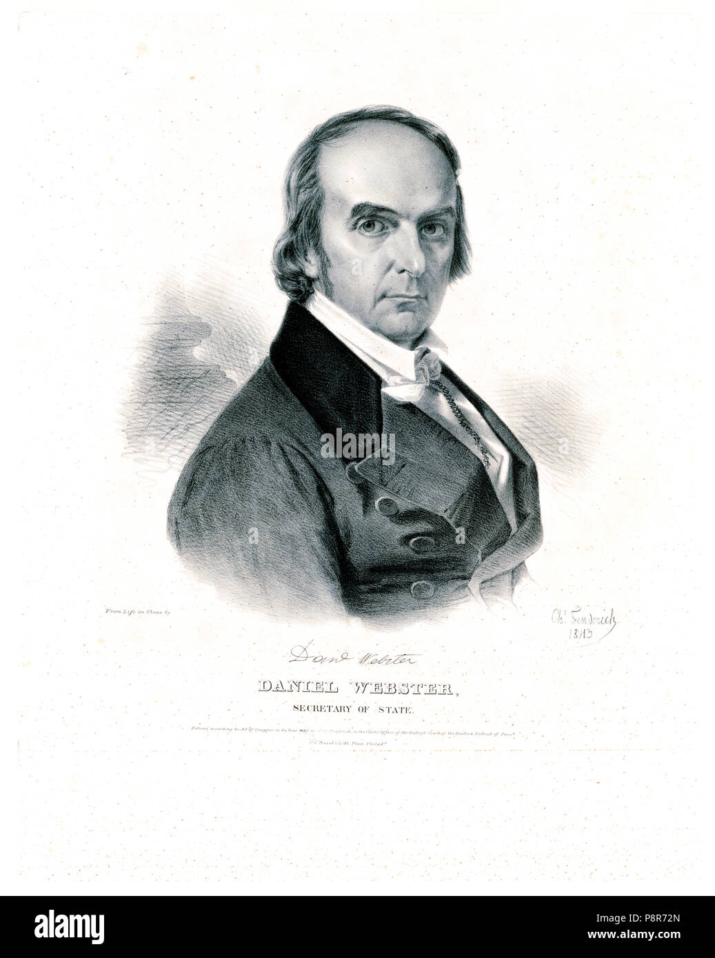 Daniel Webster, Secretary of State ca 1843 Stock Photo - Alamy