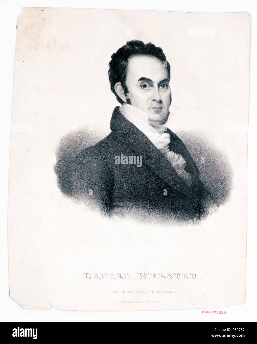 Daniel webster portrait hi-res stock photography and images - Alamy