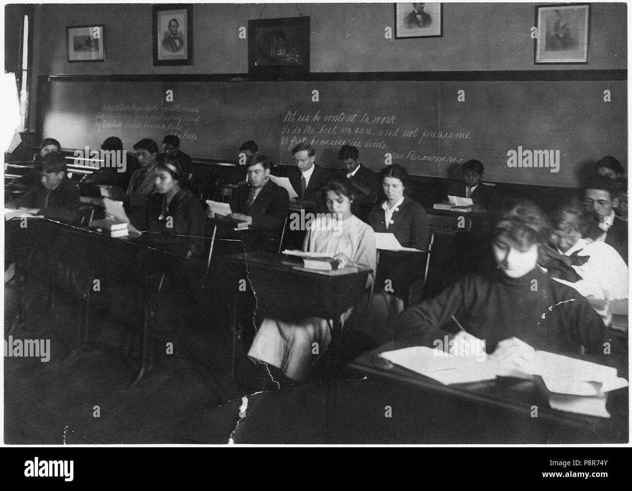 Victorian school class Black and White Stock Photos & Images - Alamy