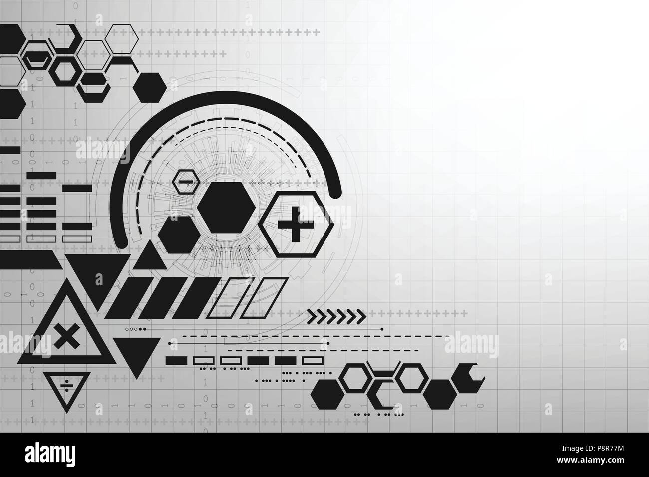 Geometry in the concept of technology Stock Vector Image & Art - Alamy