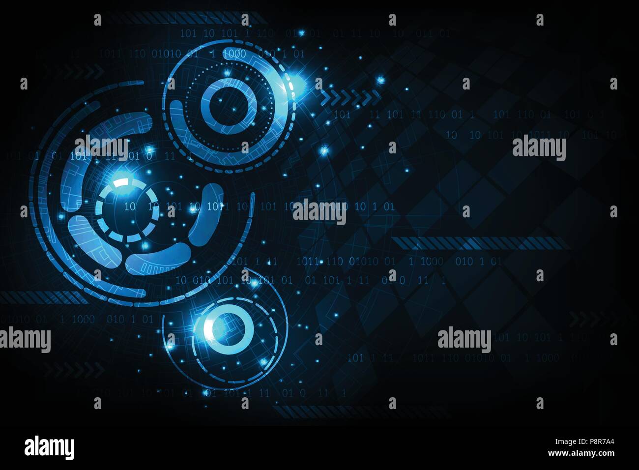 Vector background in the concept of technology Stock Vector Image & Art ...