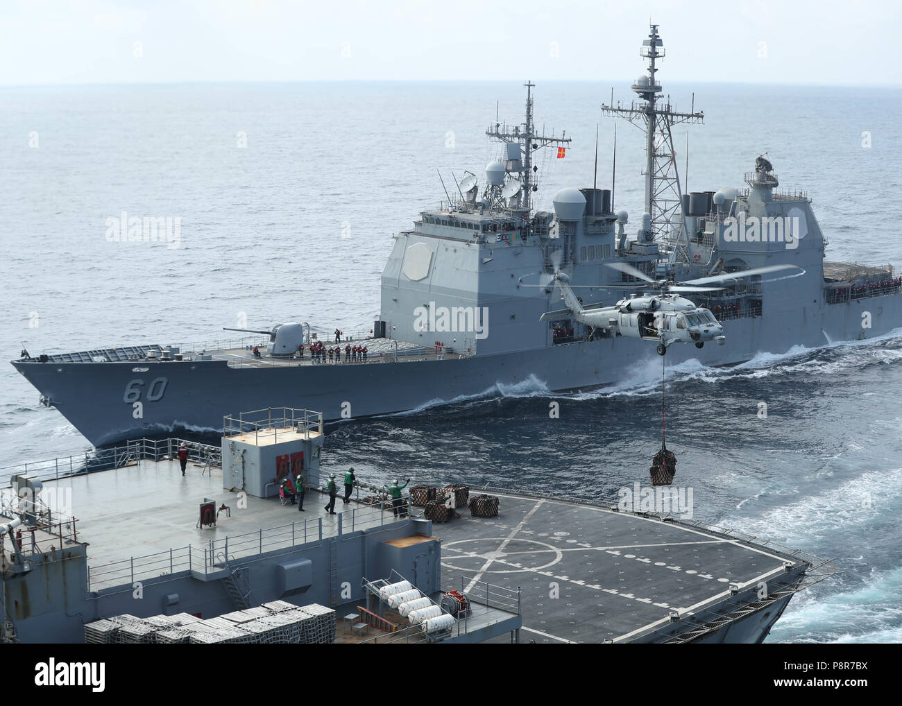 180711-N-GY005-0266 ATLANTIC OCEAN (July 11, 2018) An MH-60S Sea Hawk ...