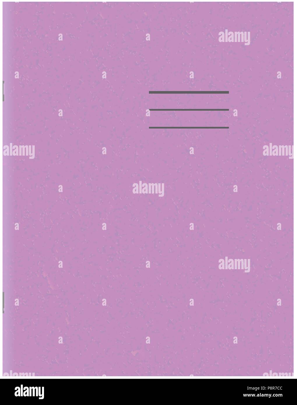 Exercise book template. Blank school workbook cover Stock Vector Image ...