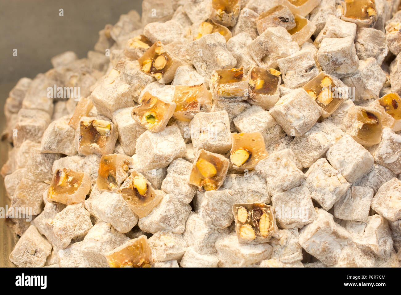 Turkish delight sweets made in Traditional style Stock Photo - Alamy