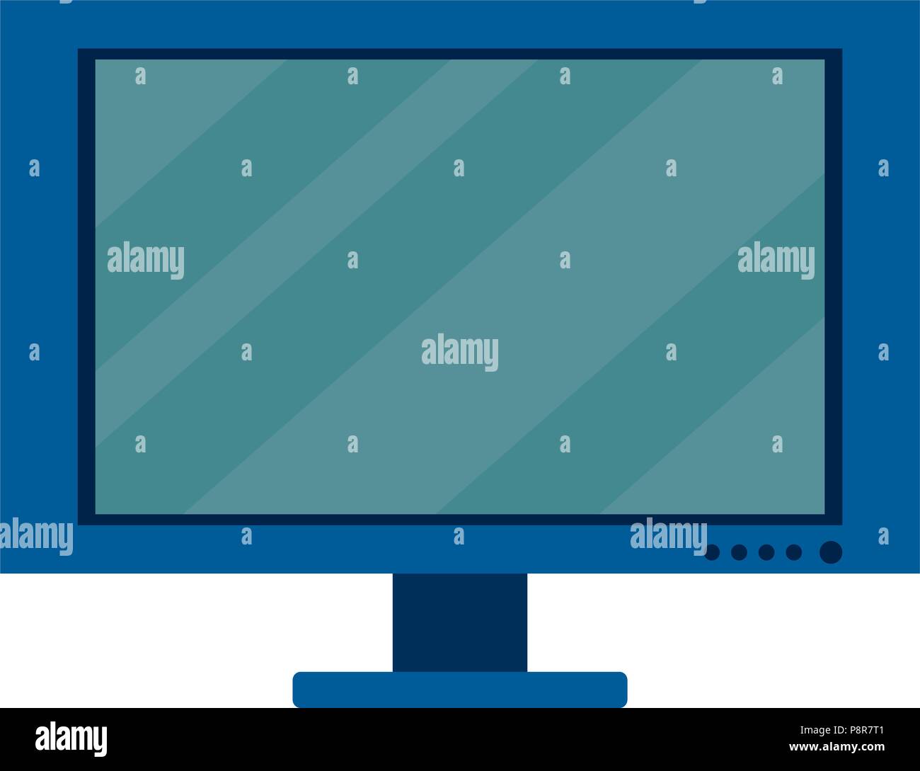 electronic computer technology information style vector illustration ...