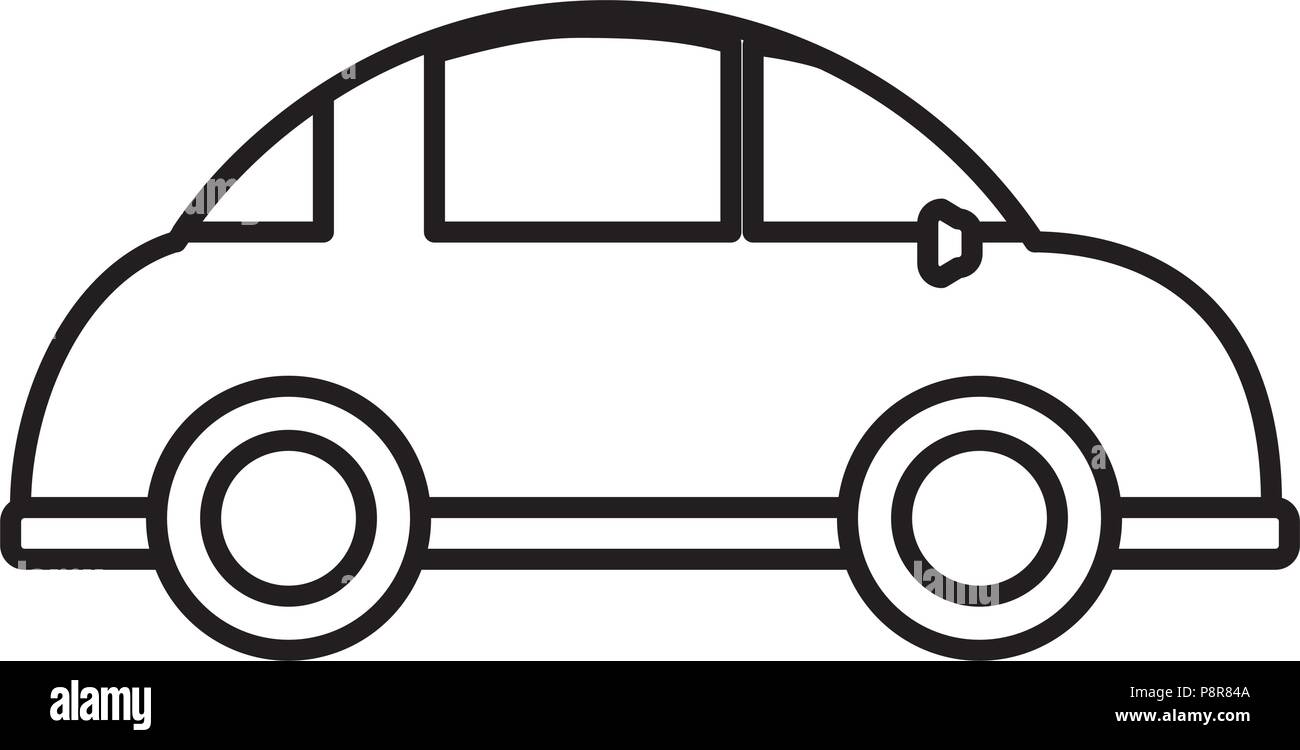 line car transportation vehicle style icon vector illustration Stock ...