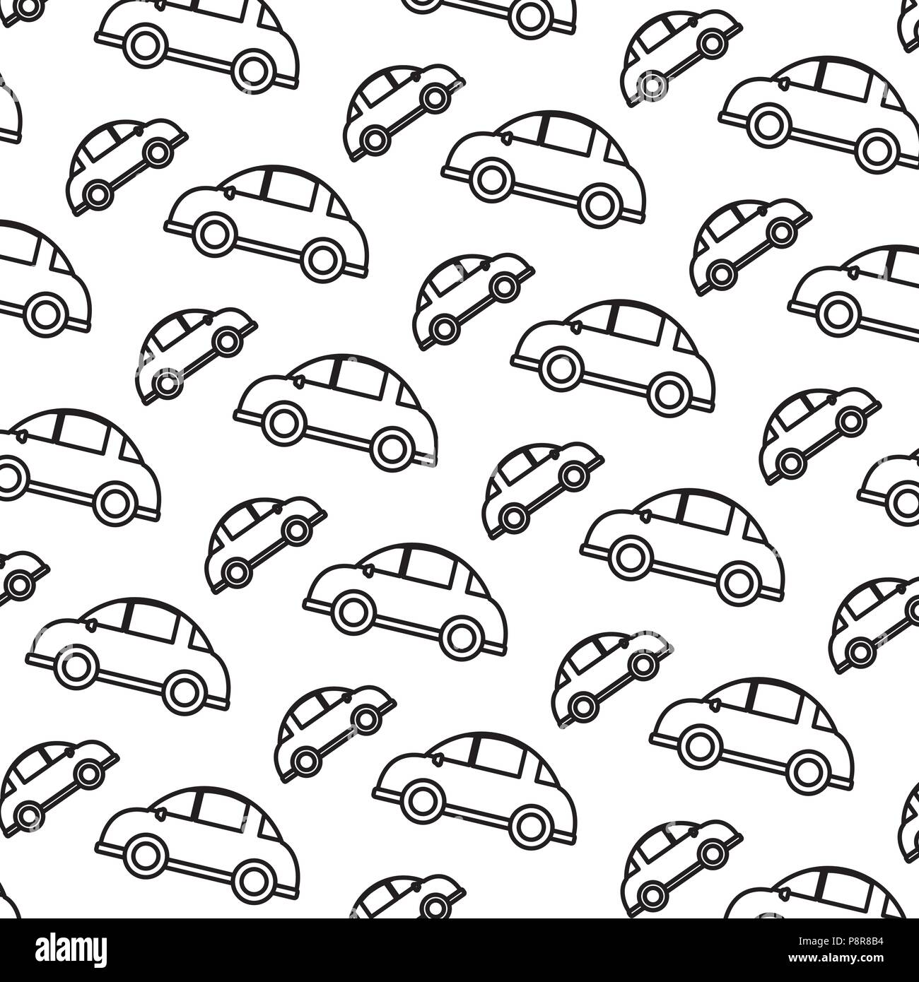 line car transportation style vehicle background vector illustration ...