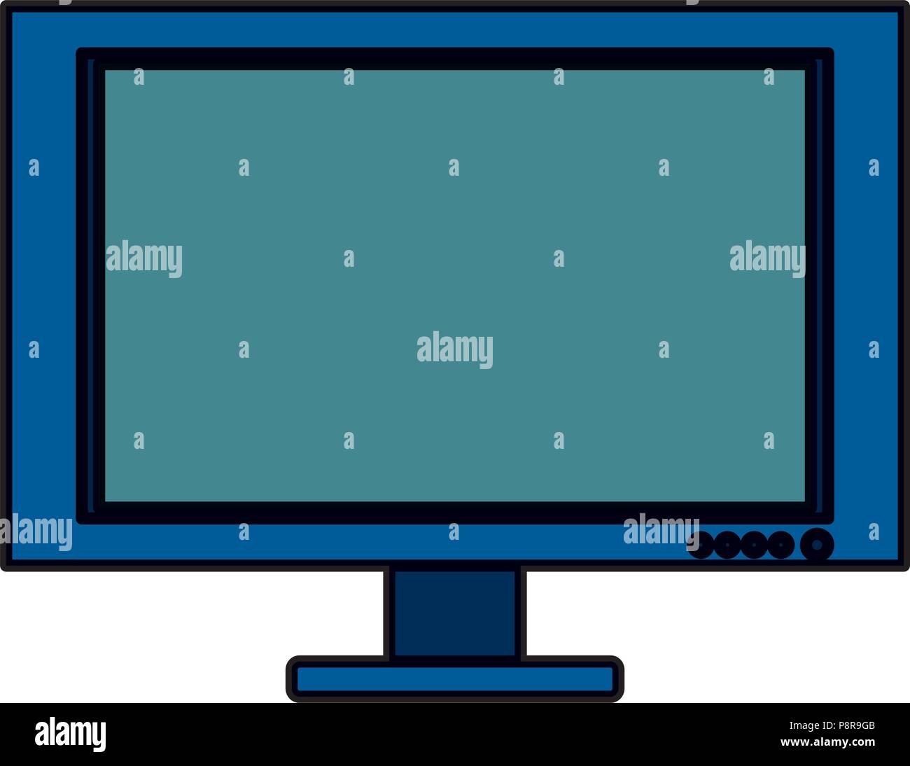 color electronic computer technology information style vector ...