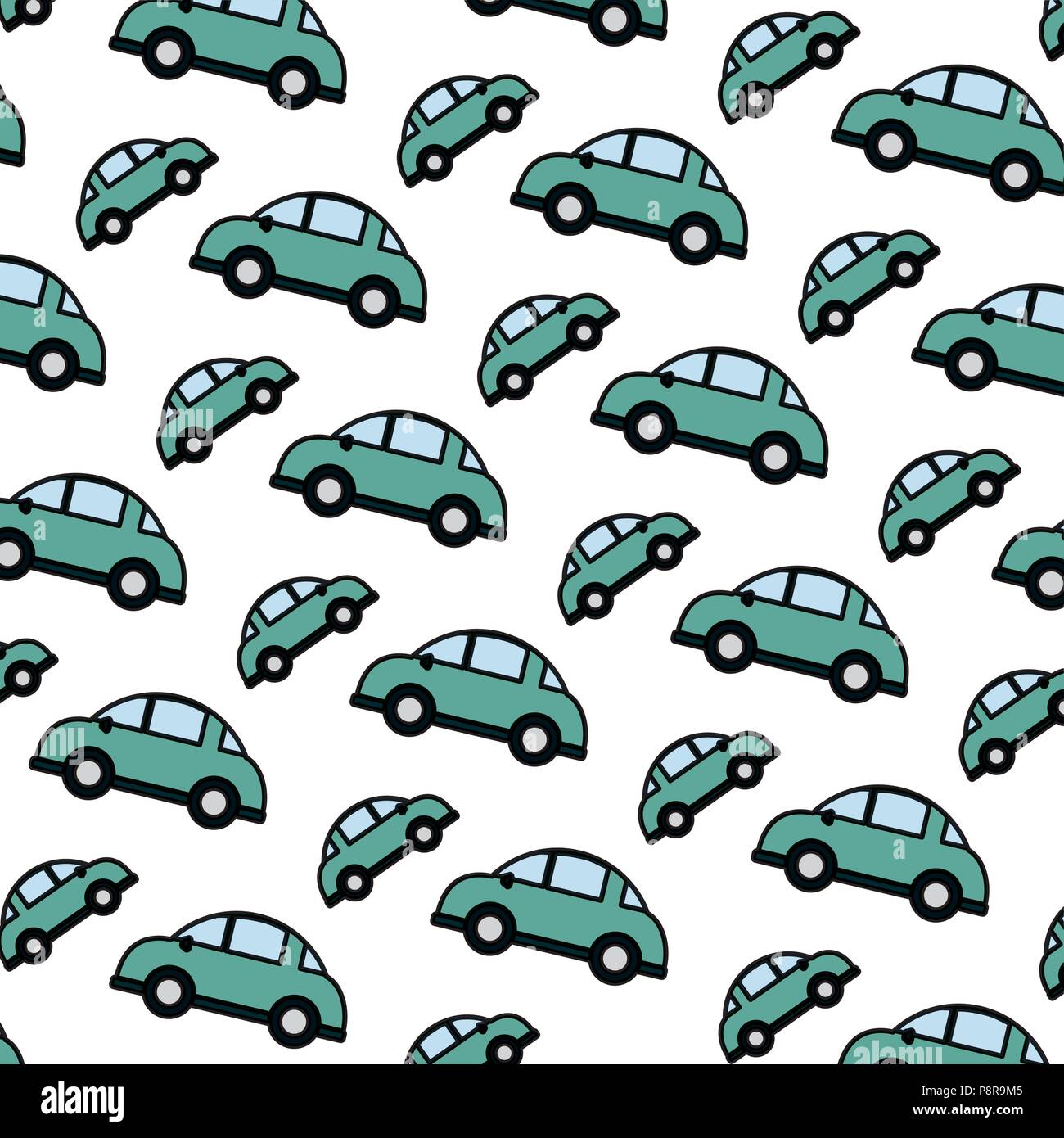 color car transportation style vehicle background vector illustration ...