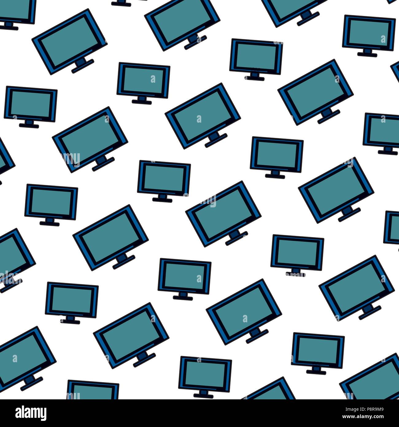 Color Electronic Computer Technology Information Background Vector Illustration Stock Vector