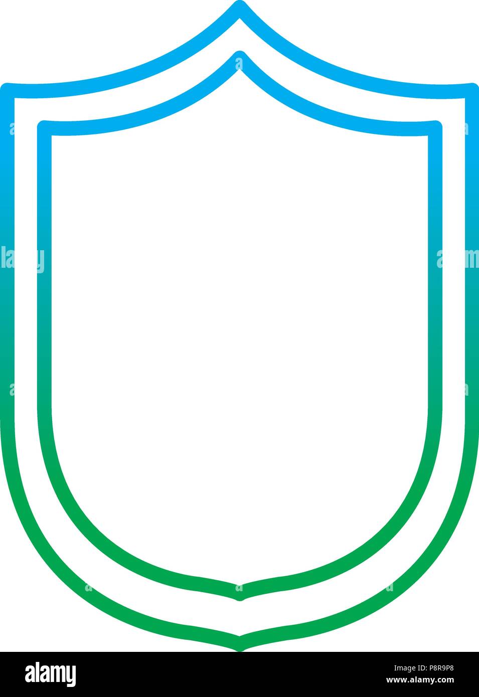 degraded line security shield protection web access vector illustration ... degraded line security shield protection web access vector illustration ...